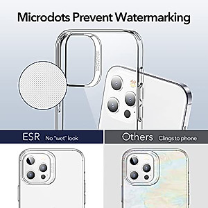 ESR Metal Kickstand Case Compatible with iPhone 12 Case/Compatible with iPhone 12 Pro Case (2020) [Patented Design] [Two-Way Stand] [Reinforced Drop Protection] Flexible TPU Soft Back, 6.1" - Clear