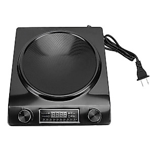 3500W Portable Induction Cooktop, Aluminum ABS Countertop Induction Cooker Hot Plate with Smart Touch Panel for Home Kitchen(us plug110V)