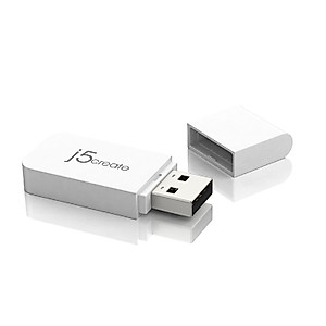 j5create Wireless AC600 Dual Band USB 2.0 Adapter- USB 2.0 | 20MHz/40MHz/80MHz Bandwidth | IEEE 802.11ac | 64/128 bit WEP | 2.4G Band and 5G | Compatible with Windows, Mac, and Linux