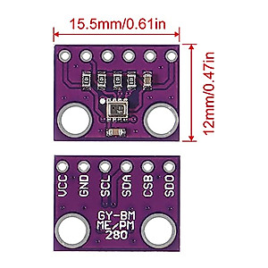 Coliao 8pcs BMP280 3.3V High Precision Atmospheric Pressure Sensor Module Digital Barometric Pressure Sensor GY-BMP280-3.3 Temperature Humidity Sensor Module