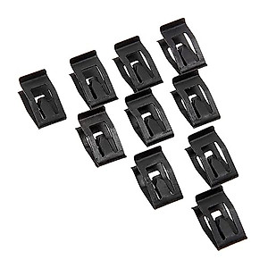 BELOMI 50 Pcs Dashboard Trim Clips, Car Front Console Dash Retainer, Automotive Metal Dashboard Trim Clamps, Vehicle Interior Black Rivets Fasteners, Universal for Most Cars
