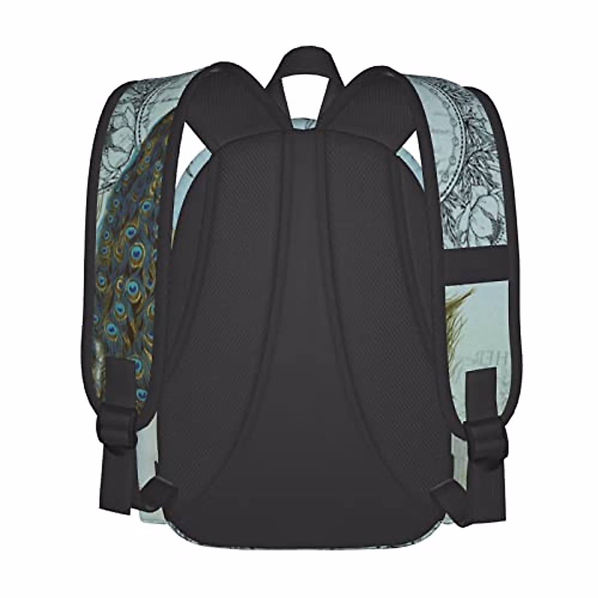 Nmbvcxz Peacock Backpack for Women 17 inch Travel Casual Laptop Backpack Lightweight Waterproof Durable Hiking Daypack