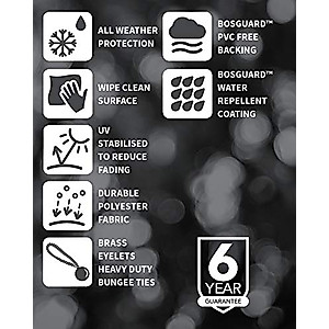 Bosmere Weatherproof Bistro Set Outdoor Cover for 2 Chairs & Round Table 49" L x 25" W x 31" H, Green