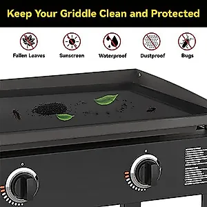 Ezebesta Silicone Griddle Mat for Blackstone 28 Inch Griddle，Protective Cover Mats Blackstone Griddle Top，Covers for Blackstone Protector Outdoor-Black