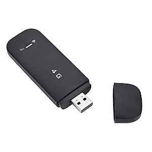 4G WiFi Router,150Mbps Plug and Play LTE USB Portable Router Pocket Mobile Hotspot Built-in 4G/3G+WiFi Antenna Wireless Network Smart Router(with WiFi)