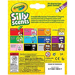 Crayola Silly Scents Twistables Crayons, 12 Count, Coloring Supplies, Gift for Kids
