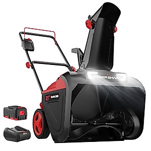 PowerSmart 40V MAX Cordless Snow Blower 21-Inch with 4.0Ah Battery and Charger (HB2421A)