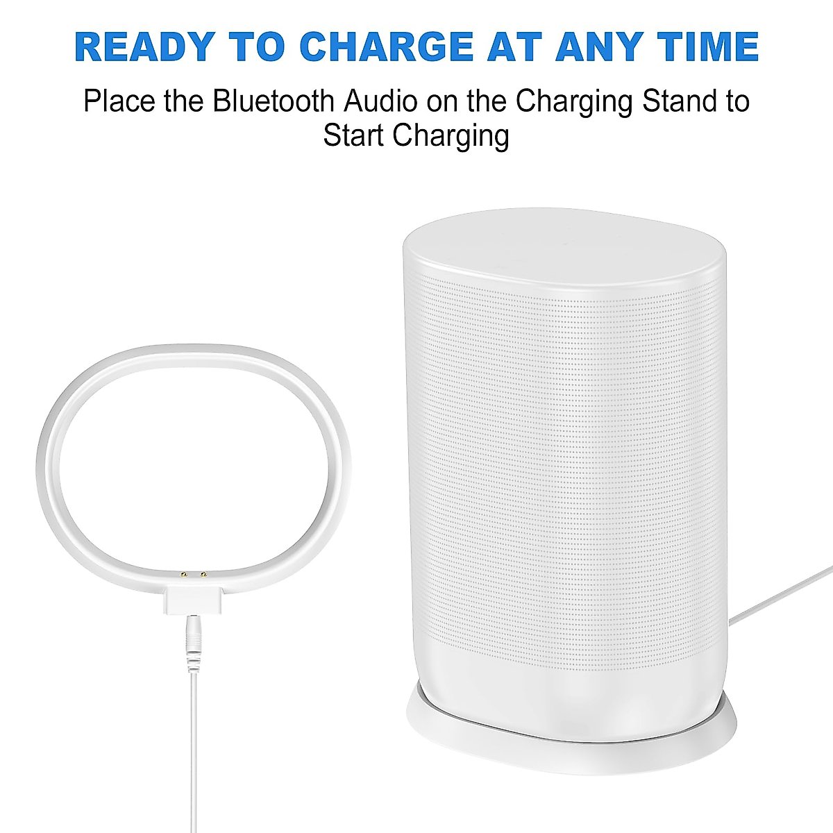 Soarking Charging base for Sonos Move Gen 2nd and 1st with 45W Adapter(White)