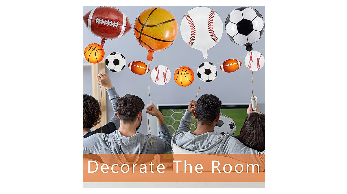 Exciting Sports Themed Party Decorations - 10 Pcs Set