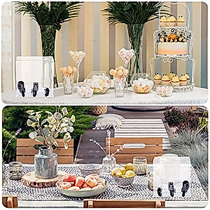 Acrylic Utensil Dispenser Clear Cutlery Organizer 3 Compartment Utensil Holder for Party Knife Spoon and Fork Holder Plastic Silverware Holder for Kitchen Countertop Flatware Restaurant Storage Caddy