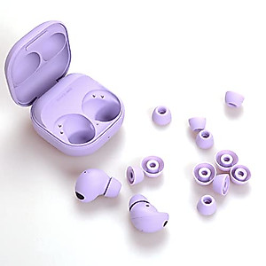 Replacement Earbuds Tips Silicone Eartips for Samsung Galaxy Buds 2 Pro Headphones Fit in Case Buds Tips,6 Pairs (Graphite)