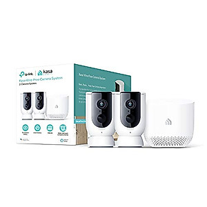 Kasa Home Security Camera System Wireless Outdoor & Indoor Camera by TP-Link, 1080P HD with Siren, Night Vision, Battery Rechargeable, Magnetic Wall Mount, Works w/Alexa & Google Home (KC300S2)