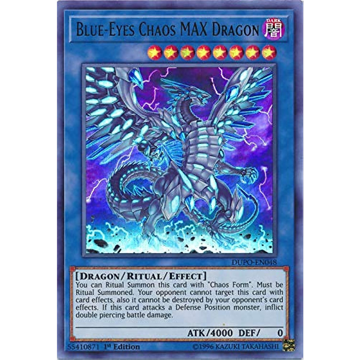 Yu-Gi-Oh! - Blue-Eyes Chaos MAX Dragon - DUPO-EN048 - Ultra Rare - 1st Edition - Duel Power