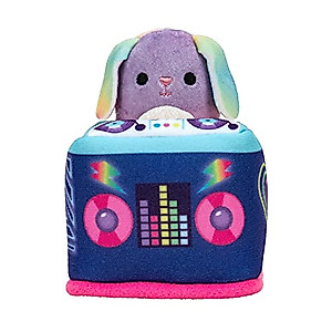 Squishville by Original Squishmallows Rock and Roller Disco Playset - Includes 2-Inch Danya The Bunny Plush, Roller Skates, DJ Booth, and Skating Rink Playscene - Toys for Kids