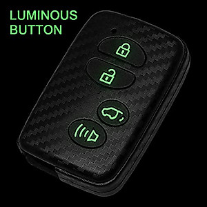 TANGSEN Smart Key Fob Case Cover Compatible with Scion FRS for Subaru BRZ CROSSTREK Forester WRX for Toyota Avalon Camry Corolla Highlander Prius RAV4 Sequoia VENZA 234Button Keyless Entry Remote