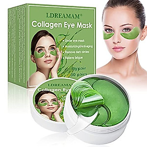Under Eye Mask,Collagen Eye Mask,Seaweed Eye Mask,Firming Eye Mask, Eye Gel Treatment Masks for Puffy Eyes, Eye Pads for,Under Eye Bags, Anti Wrinkle, Moisturizing Improves Elasticity 30 Pairs
