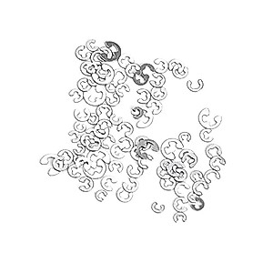 90PCS Chronograph Watch Pusher Button C-clip E Clip Circlip Ring