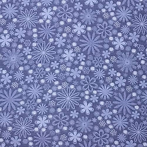 Mook Fabrics Flannel Floral, Blue Indigo, 15 Yard Bolt