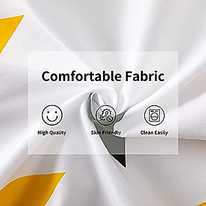 DuoMiaoMiao Baby Crib Sheets, Soft Fitted Sheets for Standard Crib, Breathable Microfiber Playard Mattress Sheet for Toddler Mattresses, 28 x 52 Inches Crib Sheet, White Triangle