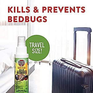 Stop Bugging Me All-Natural Non-Toxic Bed Bug Killer and Repellent, 3 oz. Non-Aerosol Fingertip Travel Spray