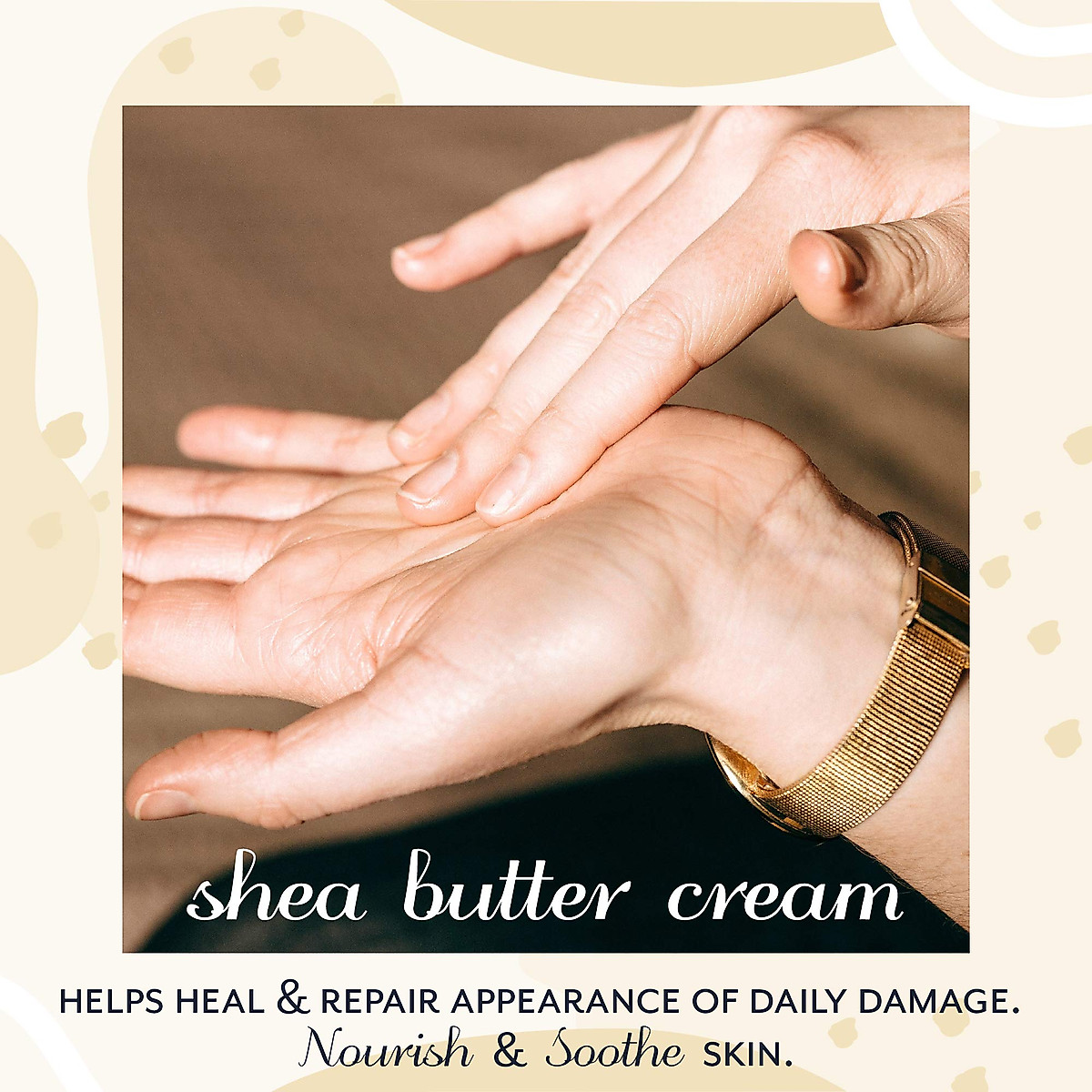 Mother's Shea Whipped Shea Butter (Vanilla, 6 Oz Tin) 100% Pure Raw Unrefined African Shea - Organic, Sustainably-Sourced Ingredients - Natural Skin & Hair Care