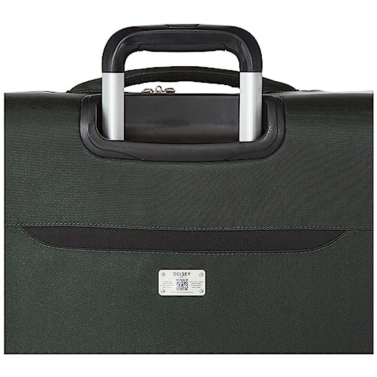 DELSEY Paris Sky Max 2.0 Softside Expandable Luggage with Spinner Wheels, Green, Checked-Medium, 24 Inch