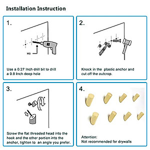 ForTomorrow WaaWee 8 Pack Wood Wall Hooks, Natural Wooden Coat Hooks with Pegs for Hanging Coats,Towels, Hats, Plants(2.32 Inch)