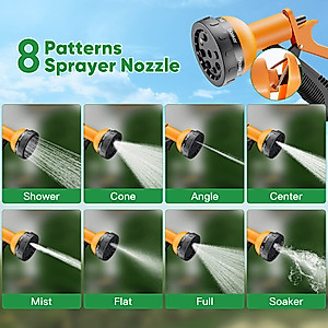 Retractable Garden Water Hose Reel Aihand 100ft x 1/2" Wall Mount Automatic Garden Hose Reels for Outside, Hose Reel Heavy Duty with 180° Swivel Bracket