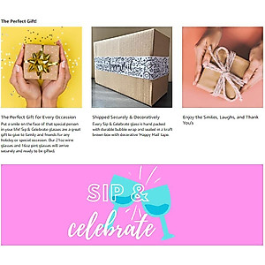 Pom Mom & Pomfather Wine & Beer Glass Set - Pomeranian Dog Lover Gift