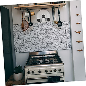 Cabilock 10PCS Pot Lid Holders Stand Wall Mounted Pot Lid Organizers Self Adhesive Adjustable Pan Lid Storage Rack Organizer Kitchen Gadget(Black)