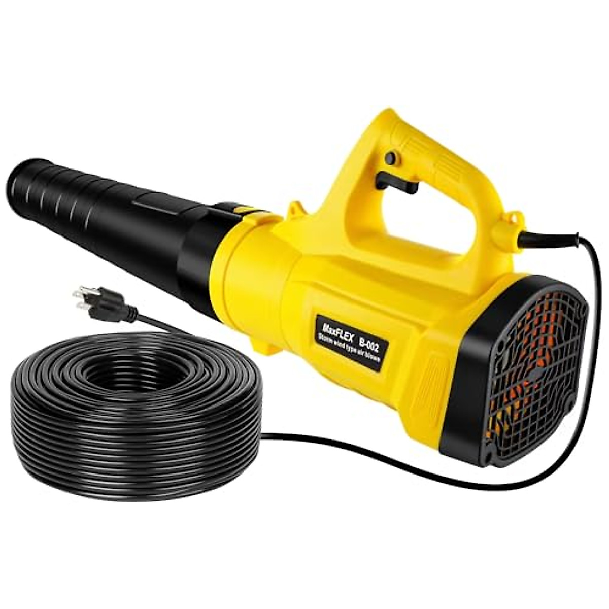 Leaf Blower, 3000W High Power Turbine Handheld Electric Leaf Blower, with 82 feet Extra Long Power Cord, 6-Gear Wind Speed Regulation, for Lawn Care, Yard, Garage, Patio, Blowing Leaves and Snow