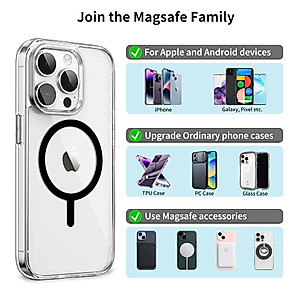 Aothey Universal Metal Rings Compatible with Magsafe Sticker - 4 PCS