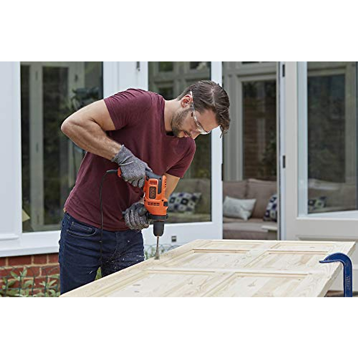 Black & Decker BEH200-QS BEH200-QS-Taladro Percutor 500W