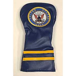 U.S. Navy Vintage Driver Golf Headcover (Navy/Gold)