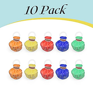 10Pack Streamers Poppers, Multi-Color No Mess Paper Crackers, Hand Throw Confetti Streamer for Birthday Wedding Party Celebrations, Colorful