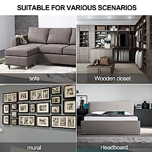 DEEPDREAM 8 Pcs Sectional Couch Connectors Metal Couch Clips Sofa Connector Interlocking Furniture Connector with 50 Pcs Screws…