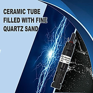 Solar Odyssey MC 20A Pack of 4 Solar Fuse Holder Connector with Single Fuse 1000V in-line Waterproof Fuse Holder IP68 Male and Female Controller for Solar Panel and Inverter in PV System