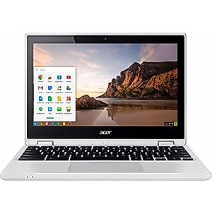 2017 Newest Acer Premium R11 11.6" Convertible 2-in-1 HD IPS Touchscreen Chromebook - Intel Quad-Core Celeron N3160 1.6GHz, 4GB RAM, 32GB eMMC, Bluetooth, HD Webcam, HDMI, USB 3.0, Chrome OS - White