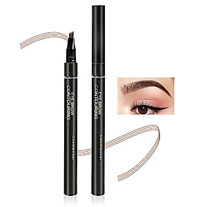 Boobeen Eyebrow Pen Waterproof Liquid Eyebrow Pencil, Microblading Eyebrow Pen with Precision Applicator, Creates Natural Eyebrow Makeup