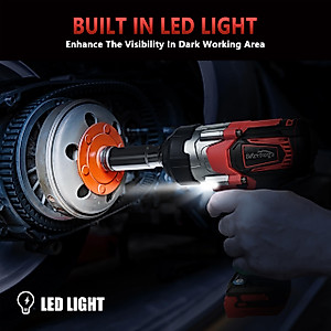 Srhvfuyr Cordless Impact Wrench 3/4 inch for Milwaukee 18V Battery, 1500FT-LBS(2000N.m) High Torque Brushless Electric Impac Gun, With 3 Speed Modes Power Impact Driver(No Battery)