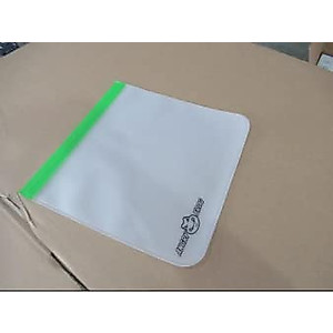 Angry Frog Reusable Ziptie Bags Silicone | Leakproof, Ziptie, Airtight, Freezer Safe Stasher Bags | Keep Fruit, Snacks, Sandwich, Fresh | 6 PCS BPA Free, Reusable Silicone Bags For Food Storage