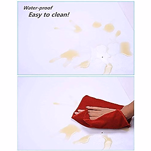 Meking White PVC Backdrop, 30X60inch/80x150cm Matte & Reflective PVC Vinyl Seamless Photography Background for Studio Video Photo Shooting