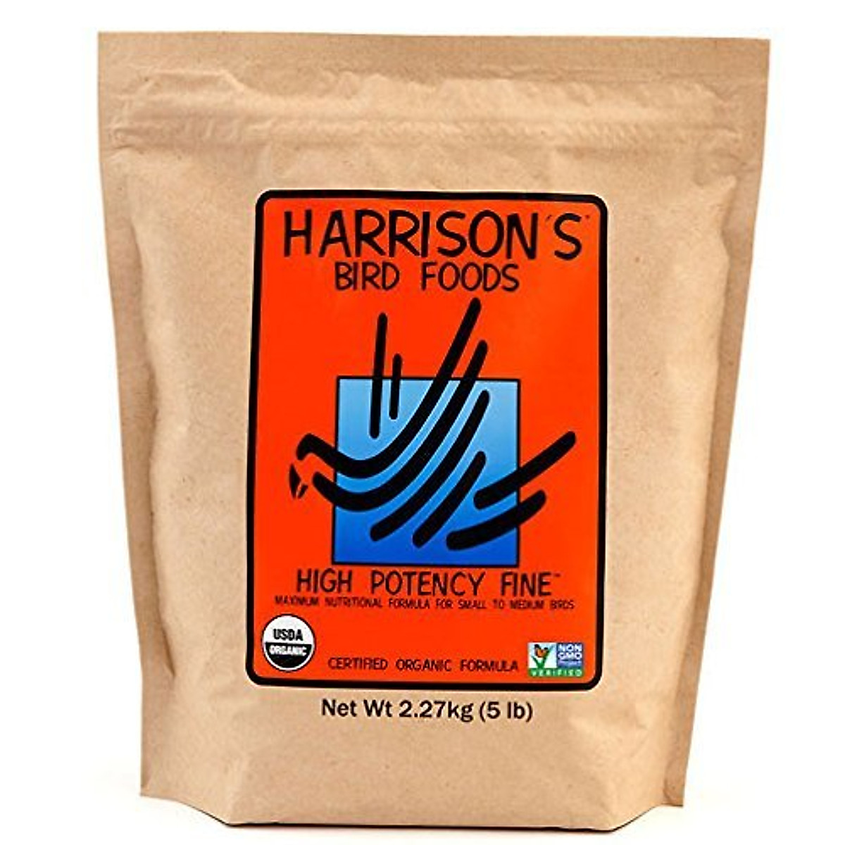 Harrison's Bird Foods High Potency Fine 5lb Certified Organic Formula