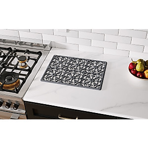 GASARÉ, Extra Large, Thick, Silicone Trivet for Hot Dishes, Pots, and Pans, Heat Resistant Mat for Countertop, Hot Pad for Kitchen, Easy to Clean, 16 x 12 x 3/8 Inches, Gray