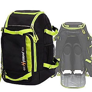 Hytiland Ski Boot Bag, 50L Waterproof Ski and Snowboard Boot Backpack with Adjustable Straps Ski Bag for Helmet, Goggles, Gloves, Skis & Snowboard Accessorie