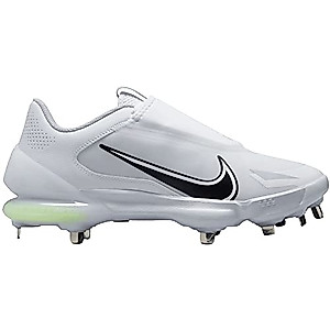 Nike Force Zoom Trout 8 Pro CZ5915-100 White-Black Men's Metal Baseball Cleats 13 US