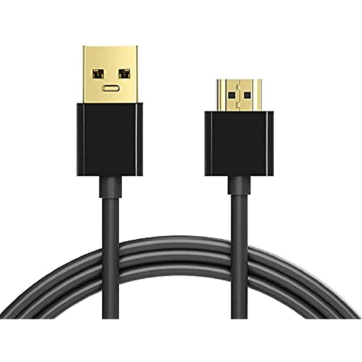 USB to HDMI Cable, Ankky USB 2.0 Male to HDMI Male Charger Cable Splitter Adapter - 0.5M/1.64ft