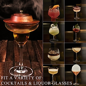 Cocktail Smoker Kit with Torch, Whiskey Smoker Kit, Old Fashioned Drink Smoker Kit – 4 Flavors Wood Chips, Whiskey Smoker Infuser Kit - Bourbon Gifts for Men, Dad (No Butane)