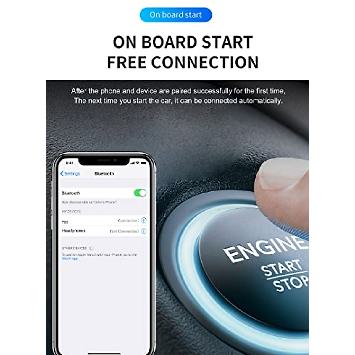 Bluetooth 5.0 Receiver with Microphone Little Bluetooth 3.5mm Aux Adapter Wireless Audio Car Kit with 3.5mm Jack for Car Vehicle Home Stereo Speaker Amplifier Music Streaming Hands-Free Calling