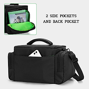 PGmoon Game Console Carrying Case Compatible with Xbox Series X, Portable Carry Bag with Enough Storage Rooms for Controllers, Discs, Cables, and More. (Patent Design)